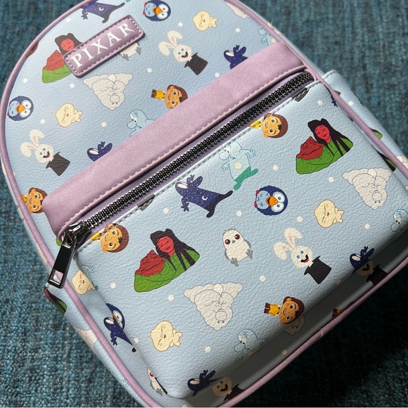 Disney | Bags | Disney Pixar Shorts Characters Allover Print Mini ...